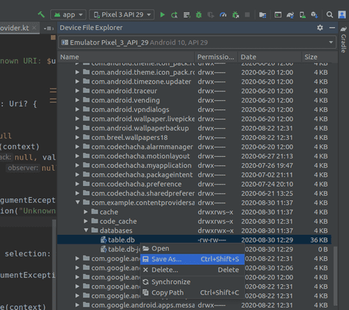 The Datadata Package Name Path Is Where The Data Of The App Is Stored And The Db File Is